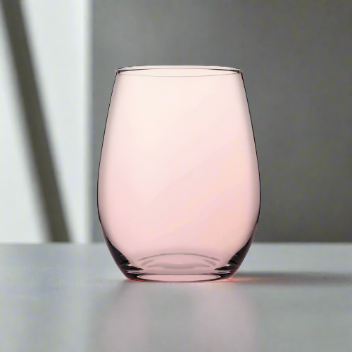 Amber Stemless Pink (Red) 6pcs 350cc. Order @HOG Online