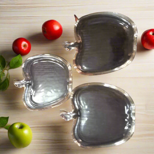 Apple shape glass's saucer(3pcs set). Order @HOG place.