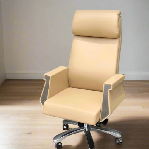 Cream Executive Leather Chair