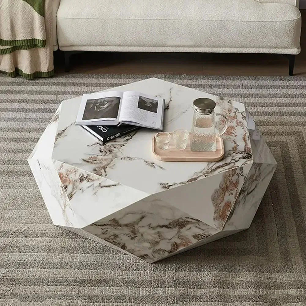 Marble Diamond Cut Coffee Table Order Now @HOG Online Online