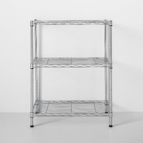 3 Tier Wire Shelf Chrome. Order @HOG online furniture.