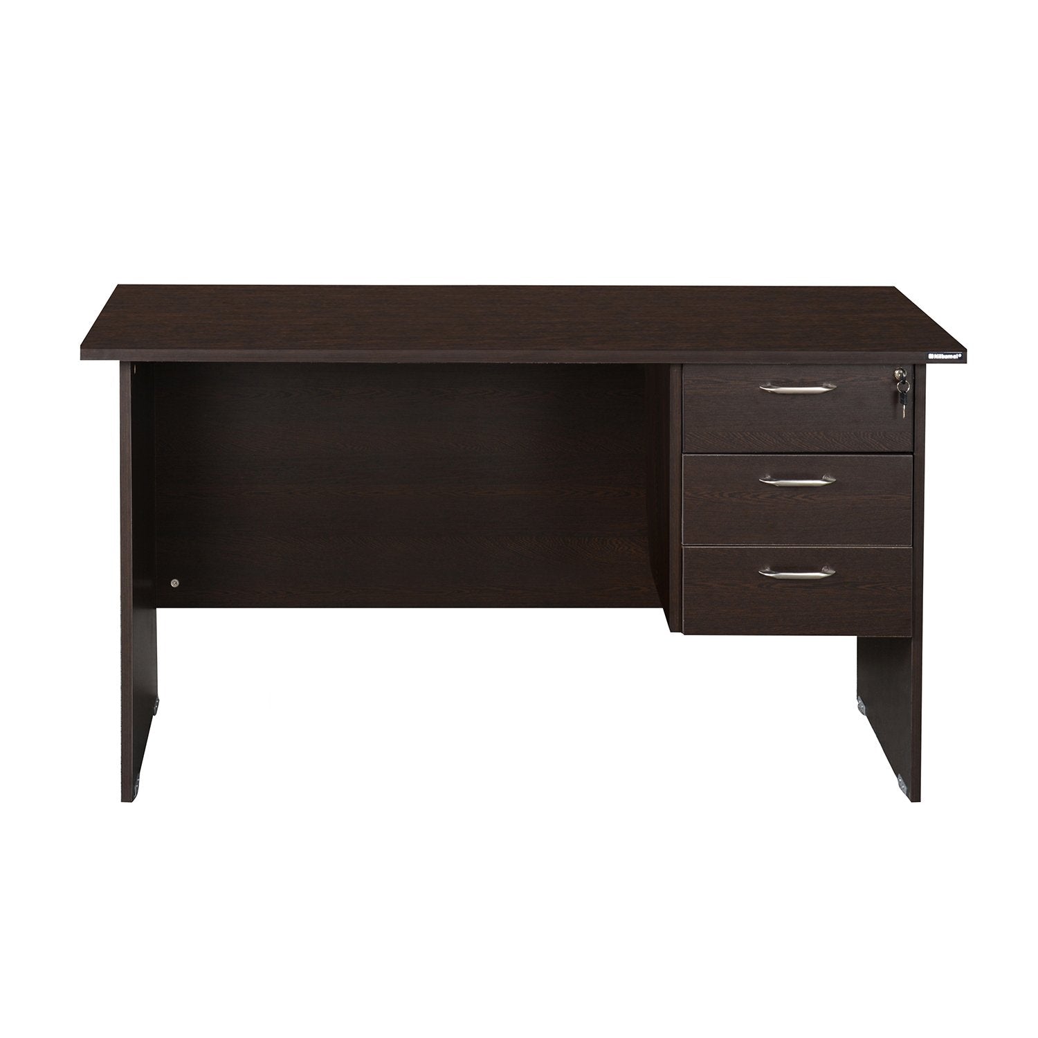 5 feet Office Table with 3 Drawers-Wenge. Order @HOG