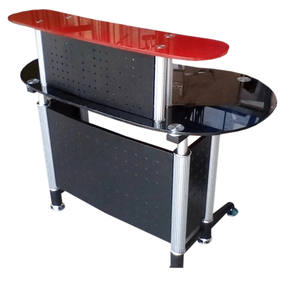 Glass Reception Table -1.2 Meters