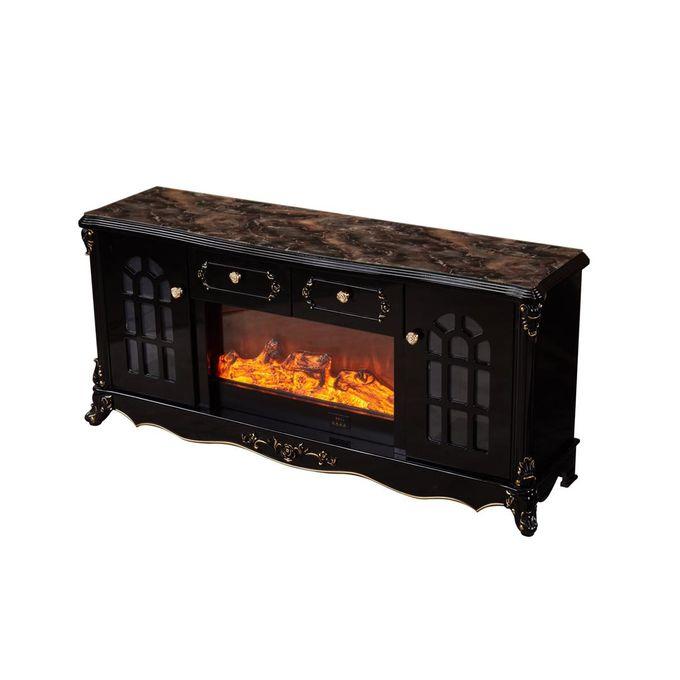 Royal TV Stand With Fire Display